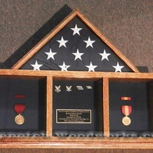 Large Square Military Shadow Box by Topnotch Woodworks