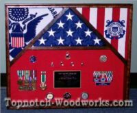 3 Flag Shadow Box by Topnotch Woodworks