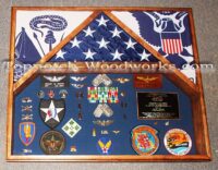 3 Flag Shadow Box by Topnotch Woodworks