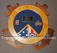 USCG Shield Shadow Box by Topnotch Woodworks
