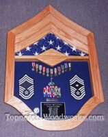 USAF SMSgt Shadow Box by Topnotch Woodworks