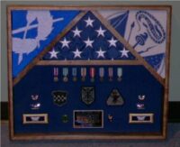 3 Flag Shadow Box by Topnotch Woodworks