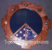 USN / USCG Enginemen Shadow Box by Topnotch Woodworks