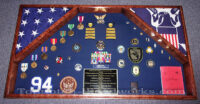 2 Flag Military Shadow Box (Large) by Topnotch Woodworks