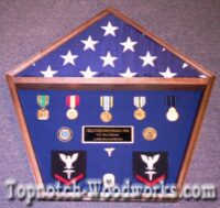 18x24H Military Shadow Box by Topnotch Woodworks