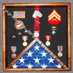 Square Military Shadow Box 18x18 by Topnotch Woodworks