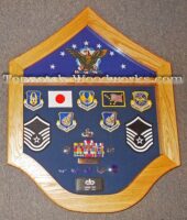 USAF MSgt Shadow Box by Topnotch Woodworks