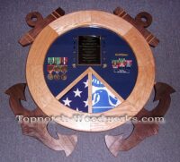 USCG Shield Shadow Box by Topnotch Woodworks