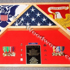 3 Flag Shadow Box by Topnotch Woodworks
