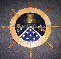 Ship Wheel Shadow Box by Topnotch Woodworks
