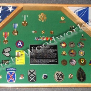 18x24H Military Shadow Box by Topnotch Woodworks