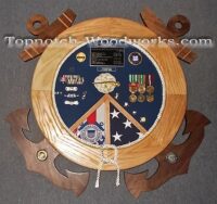 USCG Shield Shadow Box by Topnotch Woodworks