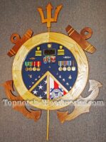 USCG Shield Shadow Box by Topnotch Woodworks