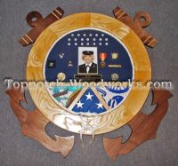 USCG Shield Shadow Box by Topnotch Woodworks