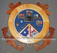 USCG Shield Shadow Box by Topnotch Woodworks