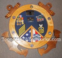 USCG Shield Shadow Box by Topnotch Woodworks