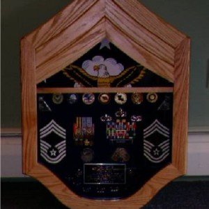 USAF SMSgt Shadow Box by Topnotch Woodworks