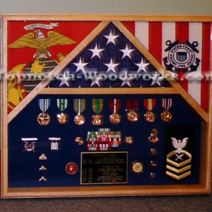 3 Flag Shadow Box by Topnotch Woodworks