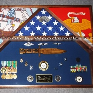 3 Flag Shadow Box by Topnotch Woodworks