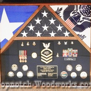 3 Flag Shadow Box by Topnotch Woodworks