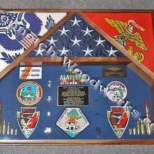 3 Flag Shadow Box by Topnotch Woodworks